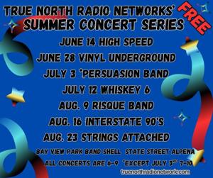 2025 Summer Concert Series | Contests | truenorthradionetwork.com
