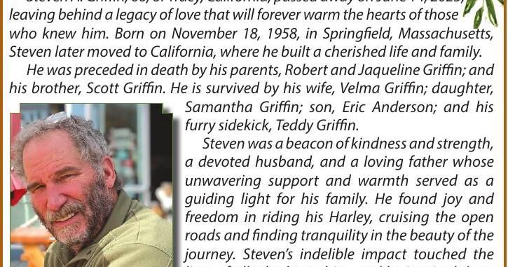 Steven A. Griffin | Tracy Press Obituaries | ttownmedia.com