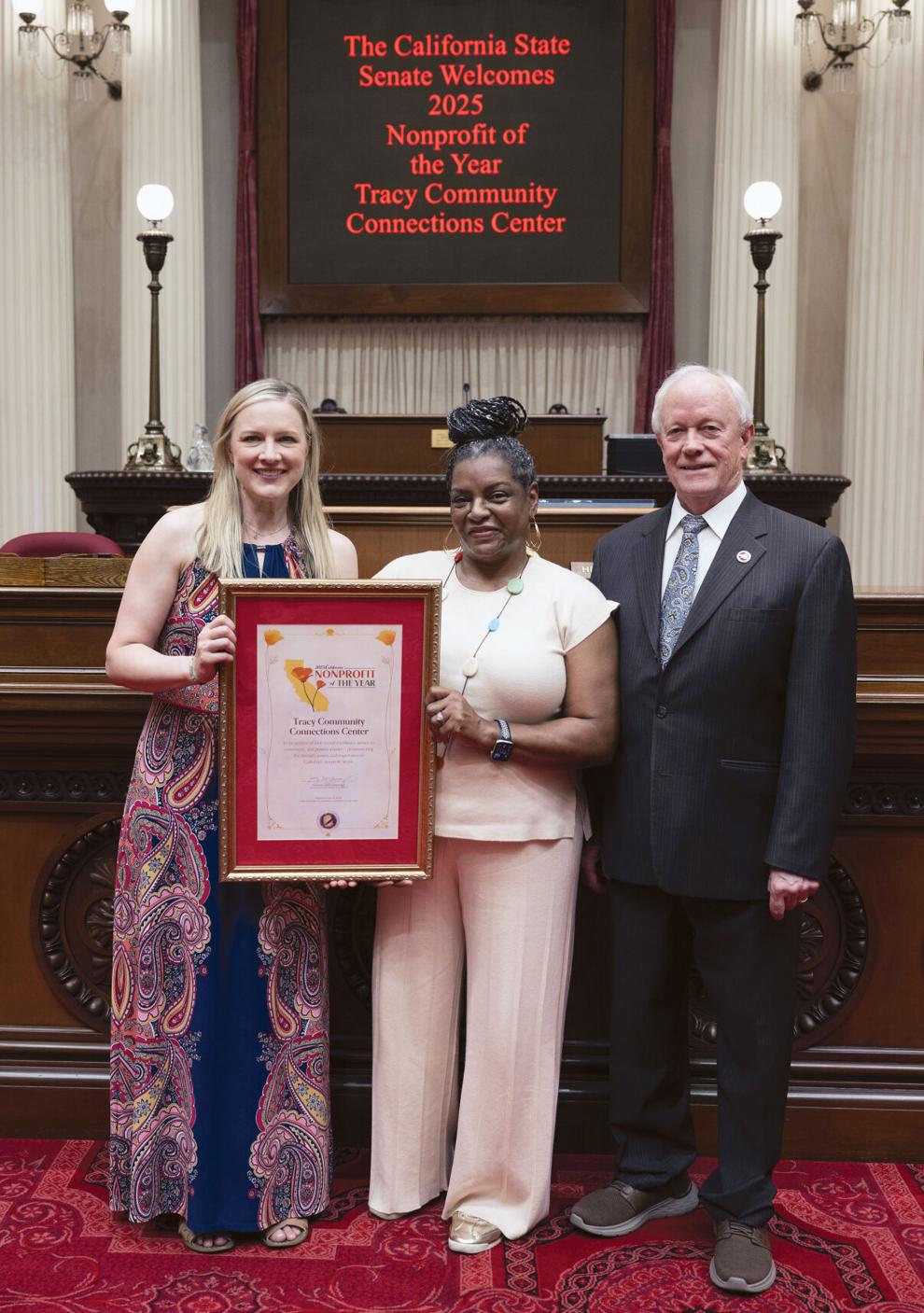 Senate honors Tracy Community Connections Center as 2025 Nonprofit of ...