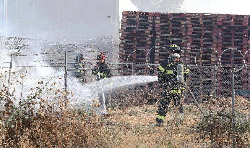 Grass fire off Chrisman Road | Tracy Press | ttownmedia.com