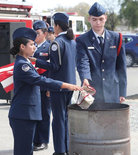JROTC cadets hold first flag retirement ceremony | News | ttownmedia.com