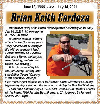 Brian Keith Cardoza | Obituaries | ttownmedia.com