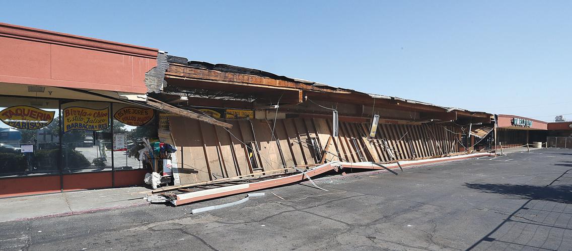 Roof collapse closes section of strip mall in northeast Tracy | Tracy ...
