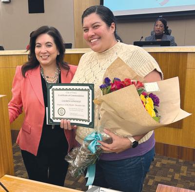 Lauren Gonzalez awarded December Employee of the Month | Tracy Press ...