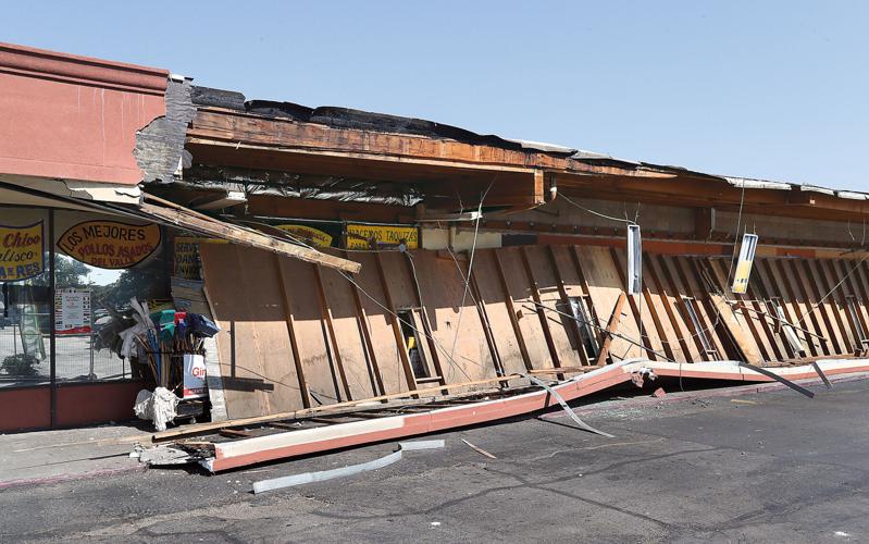 Roof collapse closes section of strip mall in northeast Tracy | Tracy ...