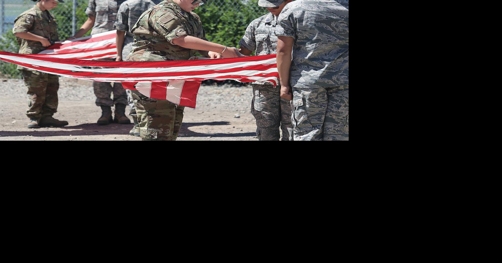 JROTC cadets hold flag retirement ceremony at West High | Tracy Press ...