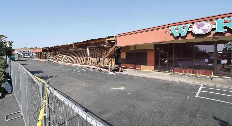 Roof collapse closes section of strip mall in northeast Tracy | Tracy ...