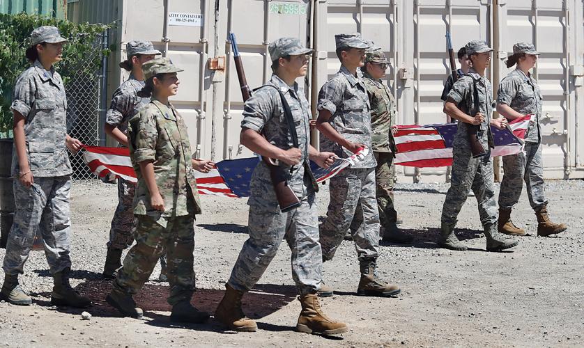 JROTC cadets hold flag retirement ceremony at West High | Tracy Press ...