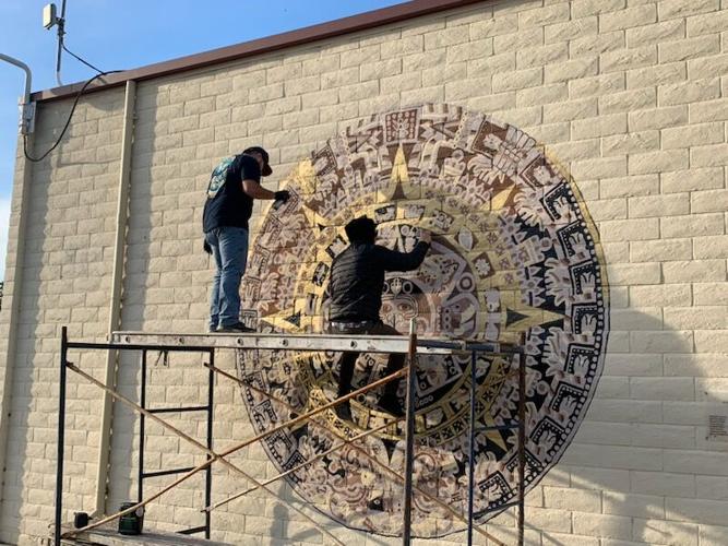 Mural restored by original student artists | Patterson Irrigator ...