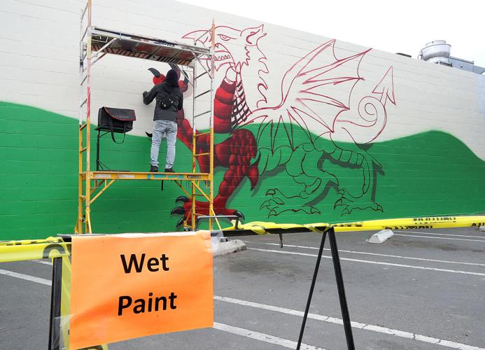 Welsh heritage is theme for new downtown mural | Tracy Press ...