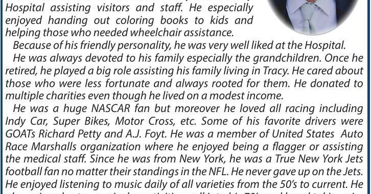 Samuel Dom Weiss | Tracy Press Obituaries | ttownmedia.com