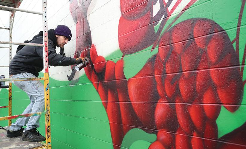Welsh heritage is theme for new downtown mural | Tracy Press ...