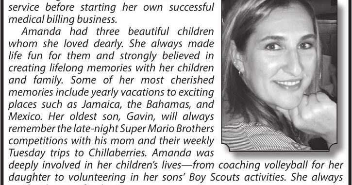 Amanda Nicole Costa | Tracy Press Obituaries | ttownmedia.com