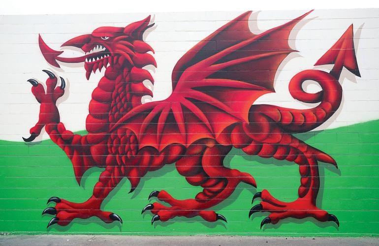 Welsh heritage is theme for new downtown mural | Tracy Press ...