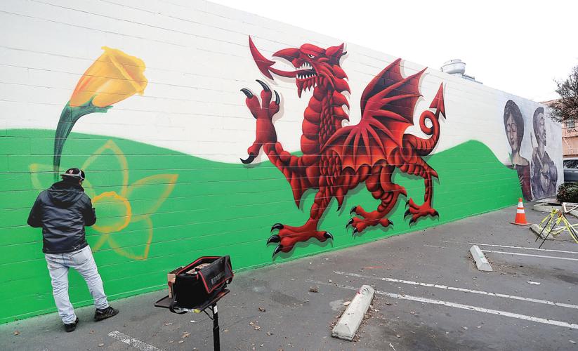 Welsh heritage is theme for new downtown mural | Tracy Press ...