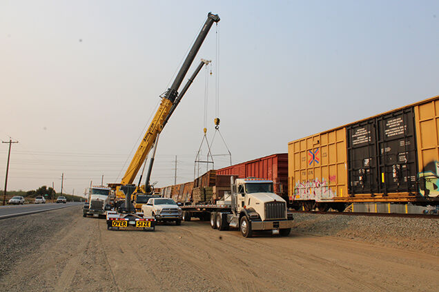 Train derailment blocks Frank Cox Road | Patterson Irrigator ...