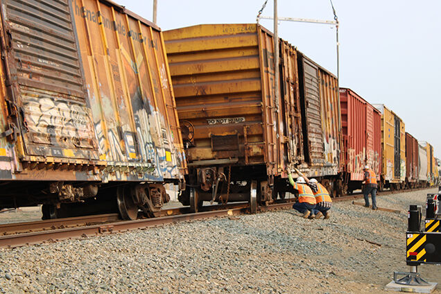 Train derailment blocks Frank Cox Road | Patterson Irrigator ...