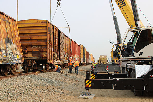 Train derailment blocks Frank Cox Road | Patterson Irrigator ...