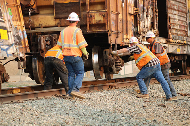 Train derailment blocks Frank Cox Road | Patterson Irrigator ...