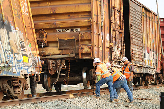 Train derailment blocks Frank Cox Road | Patterson Irrigator ...