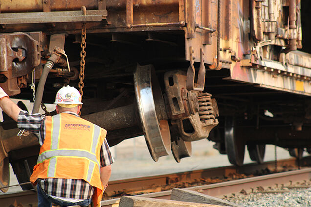 Train derailment blocks Frank Cox Road | Patterson Irrigator ...