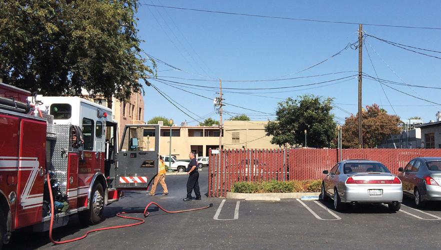 Power line catches fire, creates downtown hazard | Tracy Press News ...