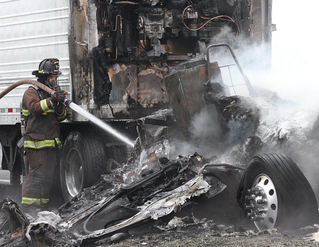 Tractor-trailer fire shuts down 11th Street east of town | Tracy Press ...