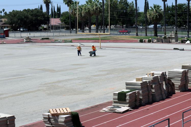High school stadium gets a facelift | Patterson Irrigator Prep Sports ...
