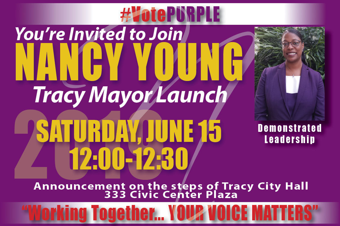 Nancy Young Tracy Mayor Launch | Tracy Press | ttownmedia.com
