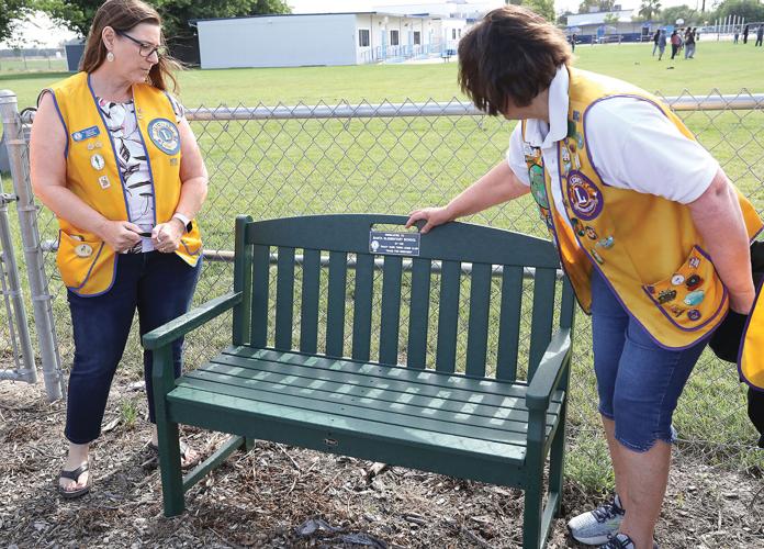 Tank Town Lions donate benches to Banta Elementary, Mountain House High ...