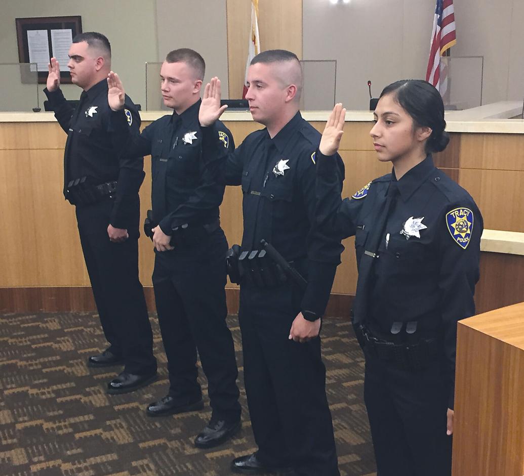 Tracy Police reaches staffing milestone | Tracy Press | ttownmedia.com