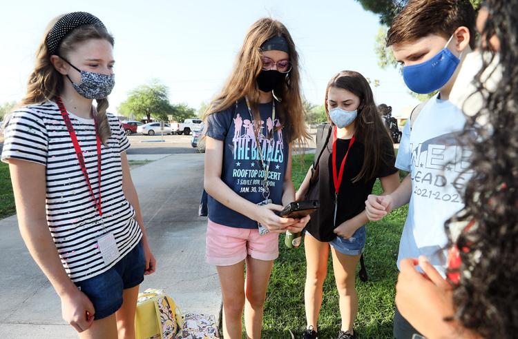 Photos: First day for school at Cross Middle School, Amphitheater ...