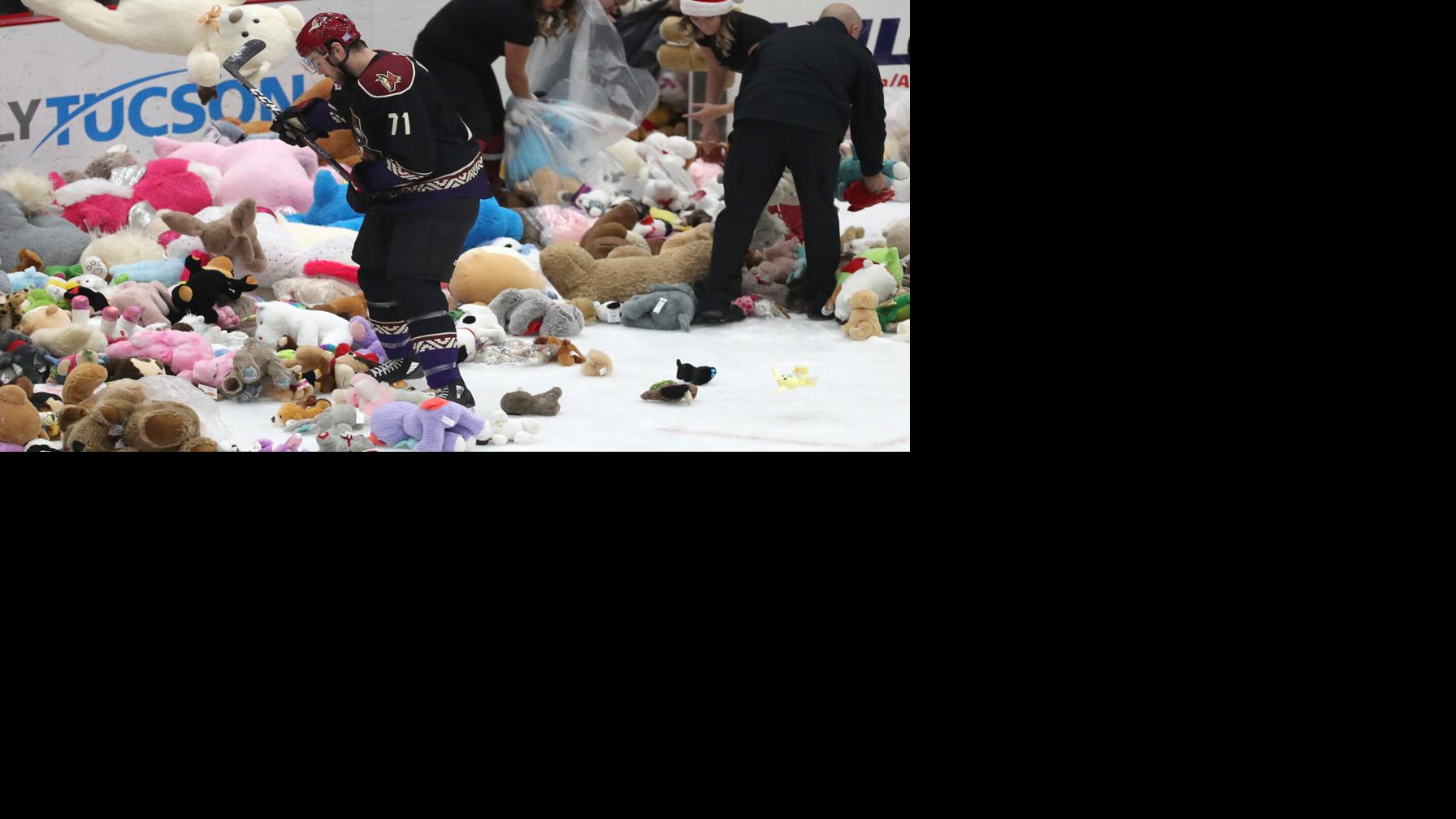 Teddy Bear Toss is back; Roadrunners asking fans to hurl 5K stuffed ...