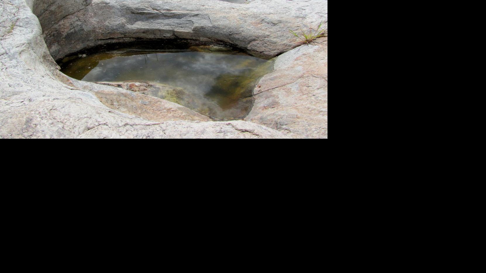 Natural potholes called water pockets collect precious rainwater