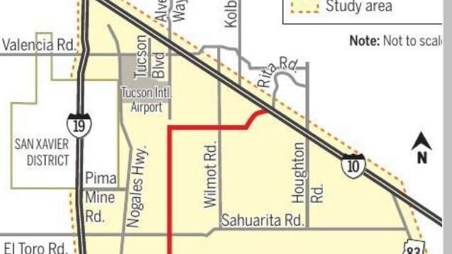 Route selected for proposed Sonoran Corridor highway link from I-19 to ...