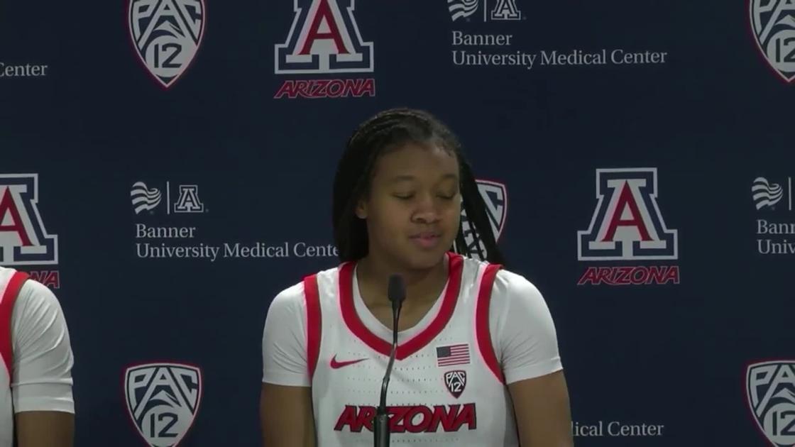 Arizona women's basketball players Courtney Blakely and Skylar Jones ...