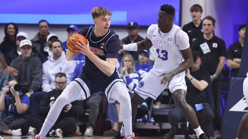 Arizona survives scare at BYU to win 86-83 and match best start in ...