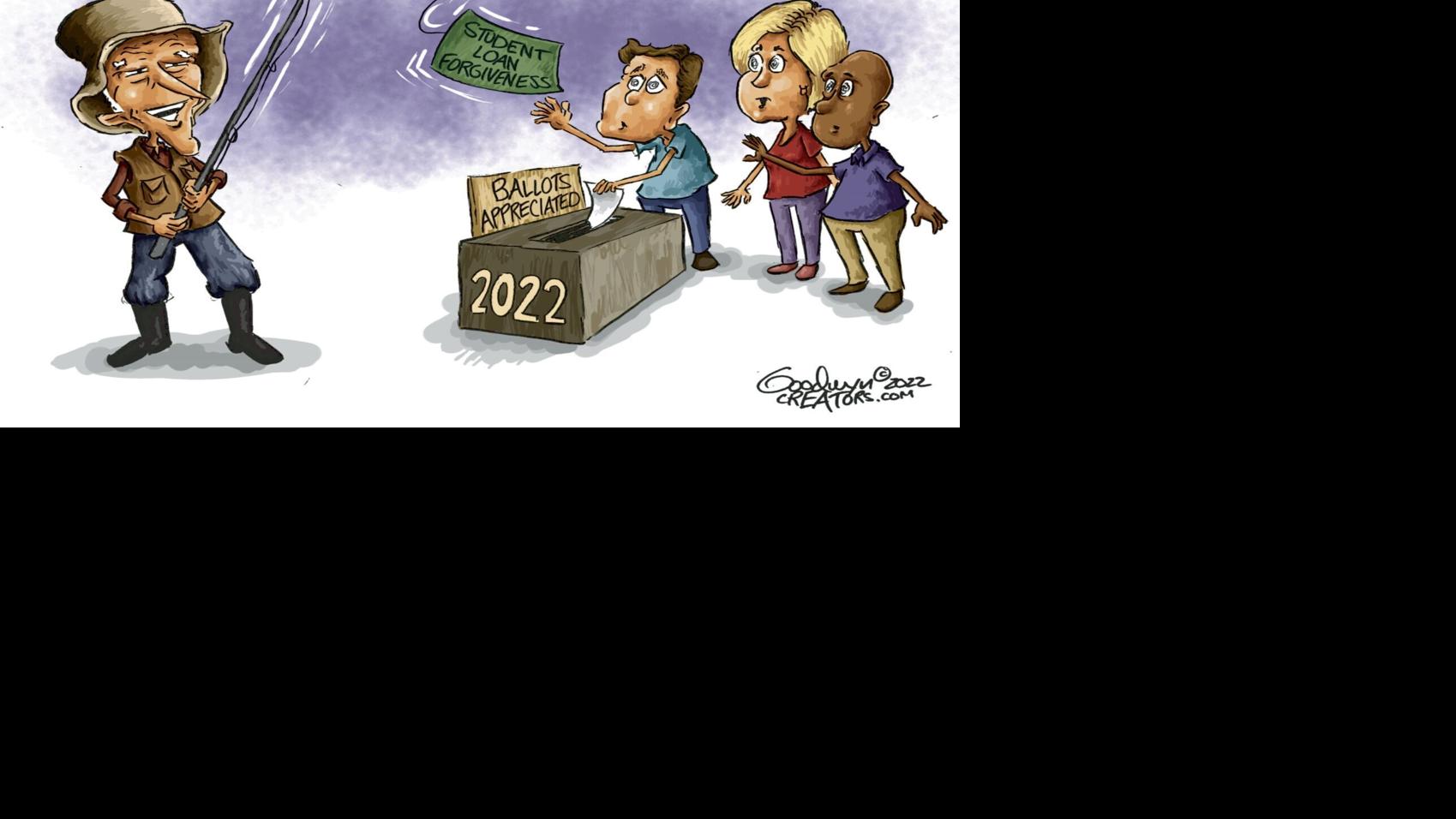 Biden's fishing trip doesn't satisfy students, in Al Goodwyn's latest ...