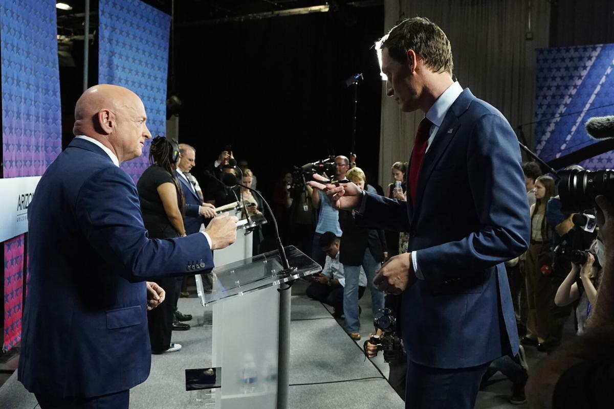 Sen. Mark Kelly debates Blake Masters this evening