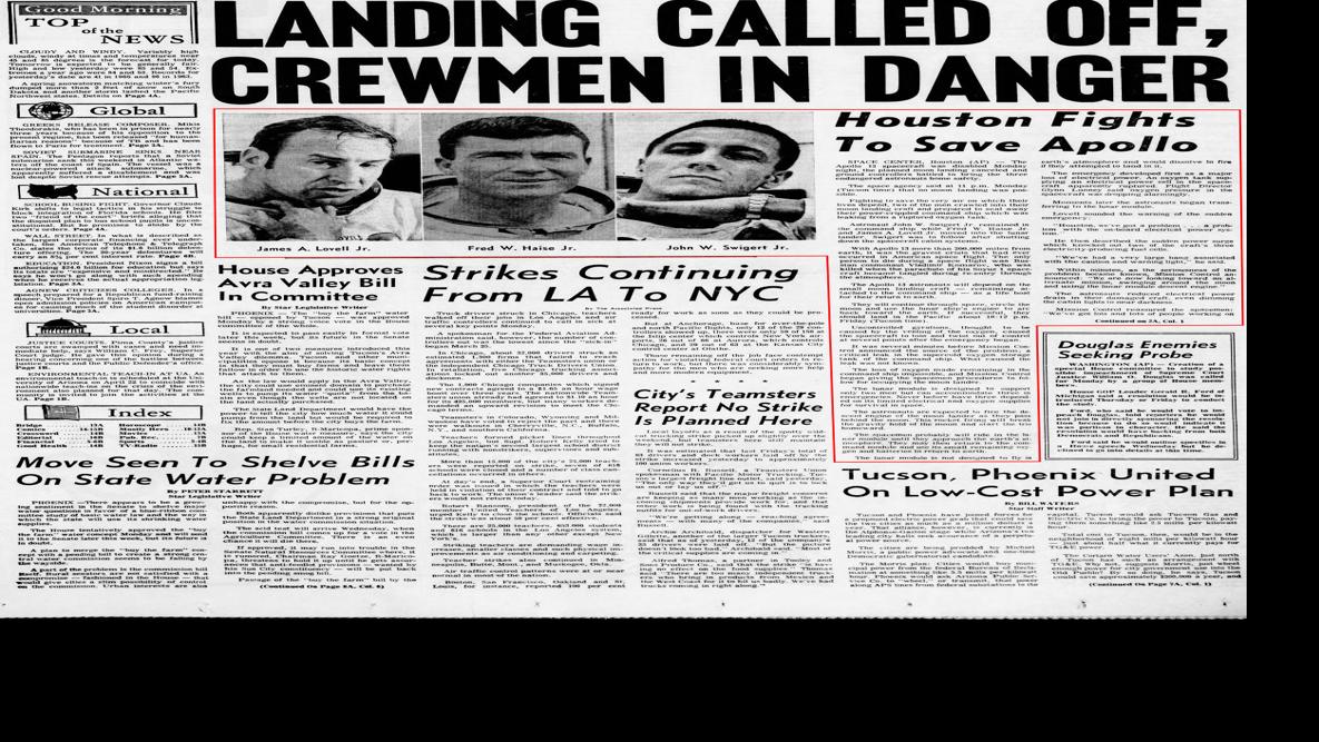 April Time Machine: A look back at historical headlines