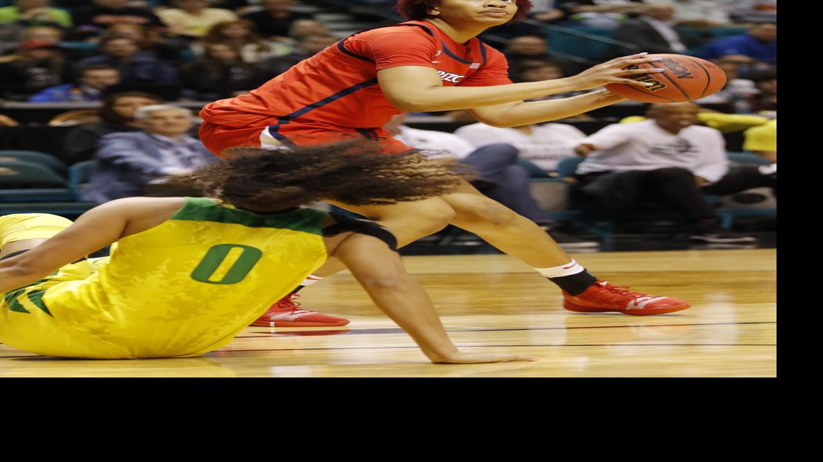 The 6-foot-6-inch Semaj Smith has grown her game, and the Arizona ...