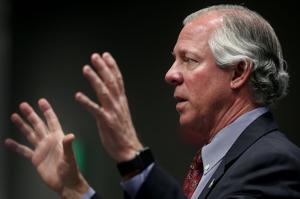 U of A President Robert C. Robbins stepping down