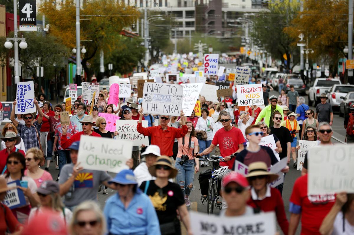 Thousands of peaceful protesters make their gun reform statement in ...