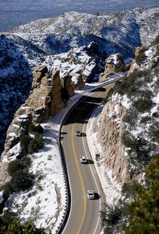 Tucson snow to give way to warmer weather, clearer skies through weekend