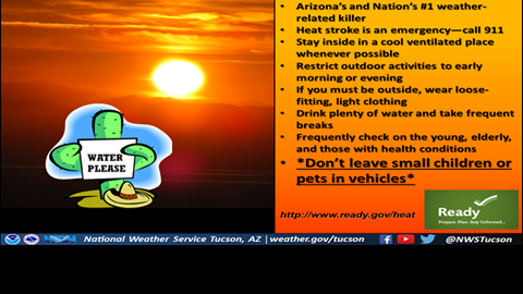 Tucson weather: Tuesday temp to climb above 105