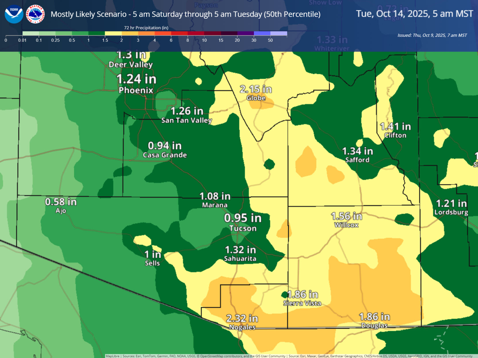 1-2 inches of rain likely in Tucson this weekend