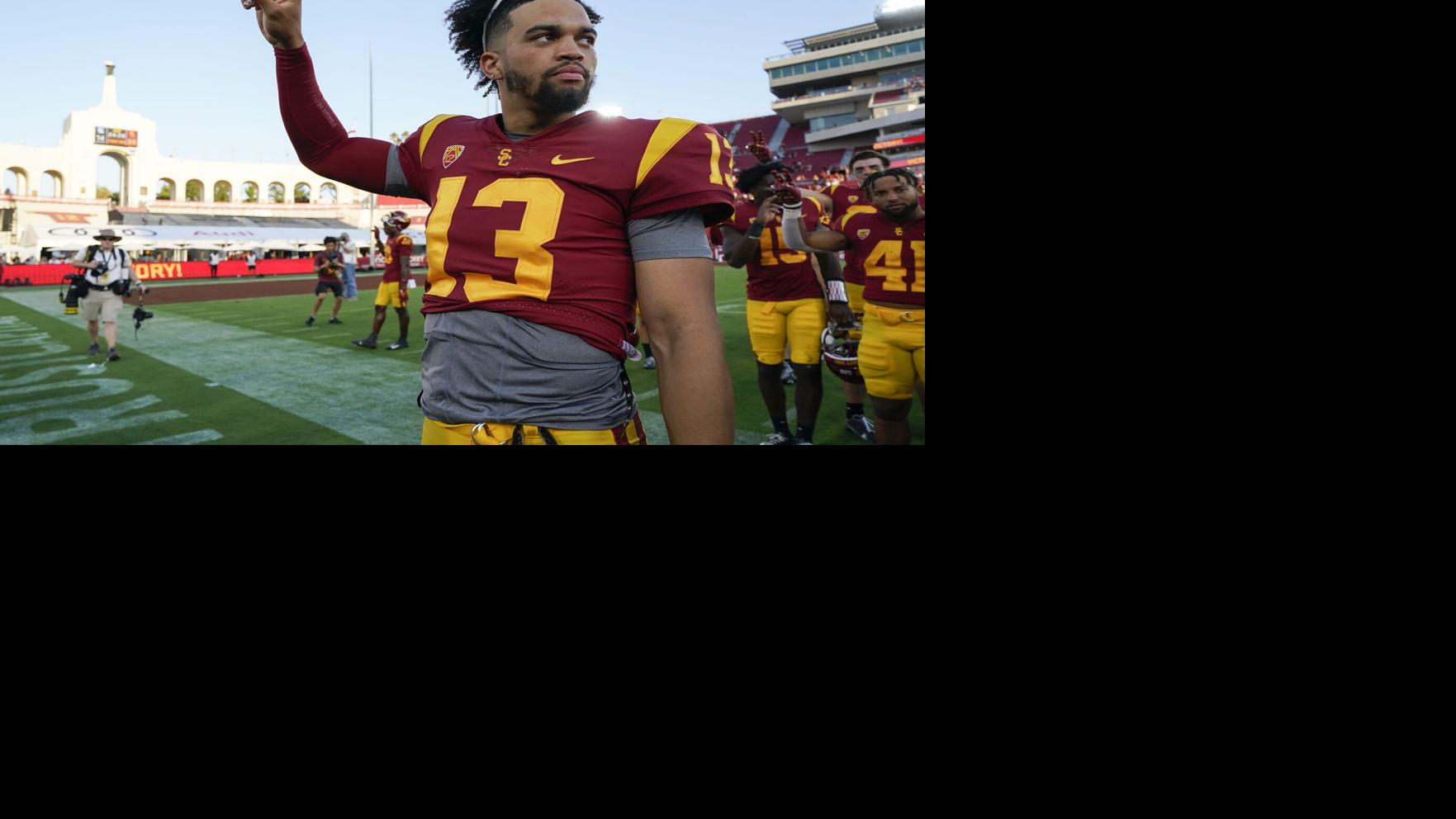 Caleb Williams shines in USC debut, Nix struggles for Oregon