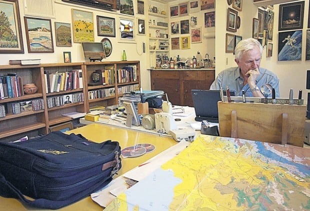 Astronomer-painter-writer regularly covers a lot of space