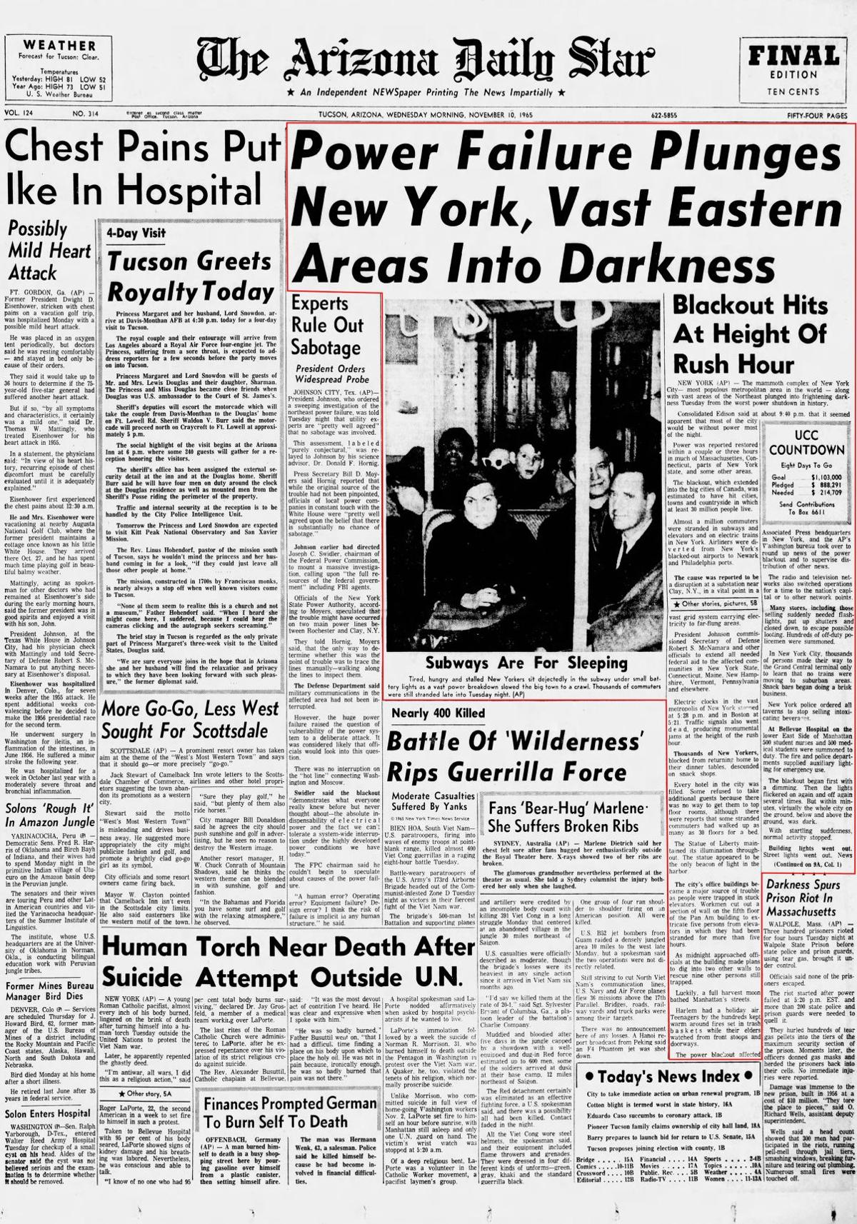 Nov. 10, 1965: Blackout in the Northeast