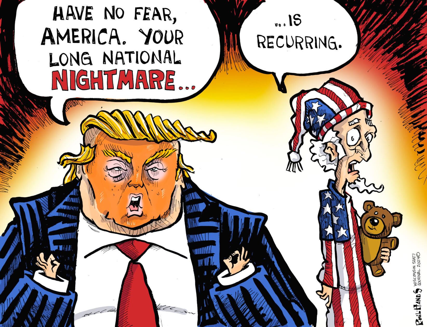 20 political cartoons draw out Donald Trump's win